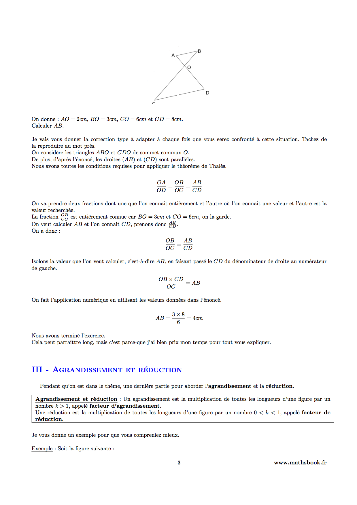 Théorème de Thalès et théorèmes des milieux : Cours PDF à imprimer ... Théorème de Thalès et théorèmes des milieux : Cours PDF à imprimer ...