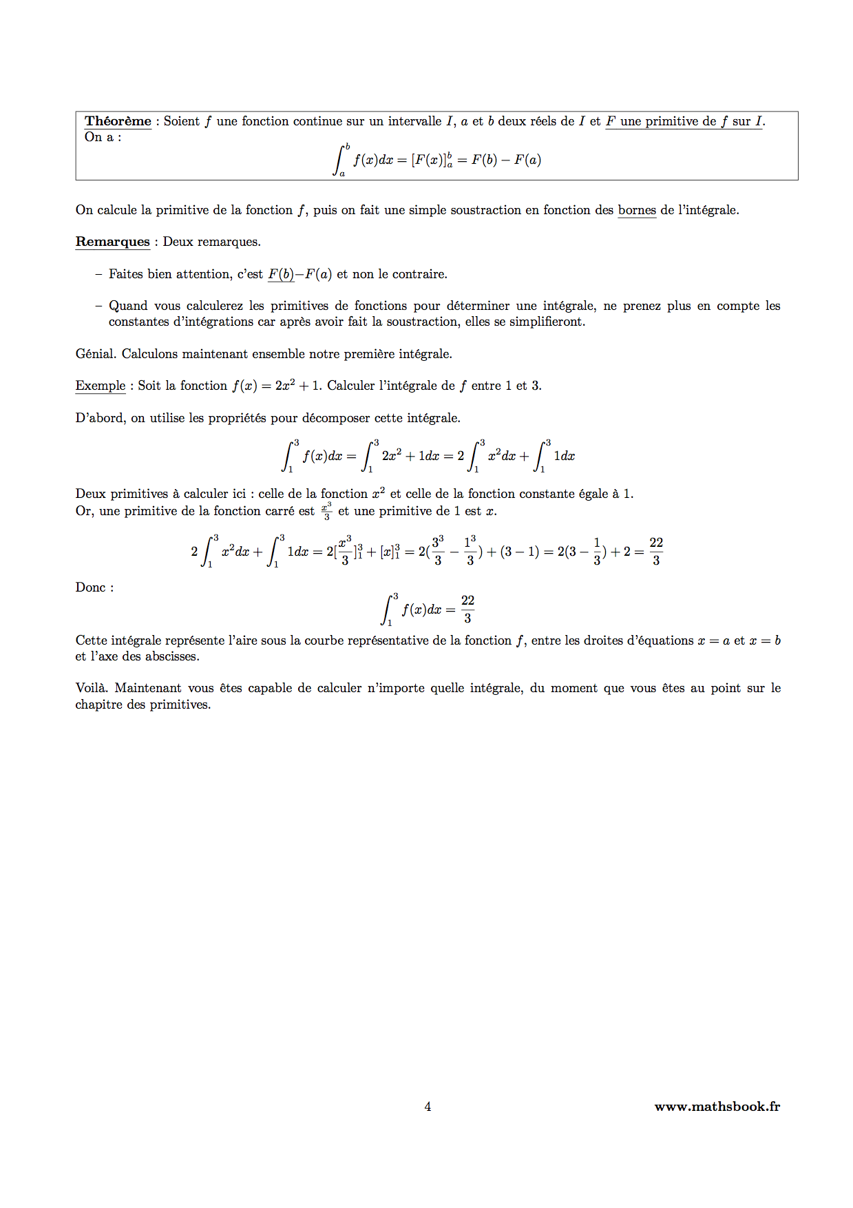 Calcul intégral : Cours PDF à imprimer | Maths terminale ES Calcul intégral : Cours PDF à imprimer | Maths terminale ES