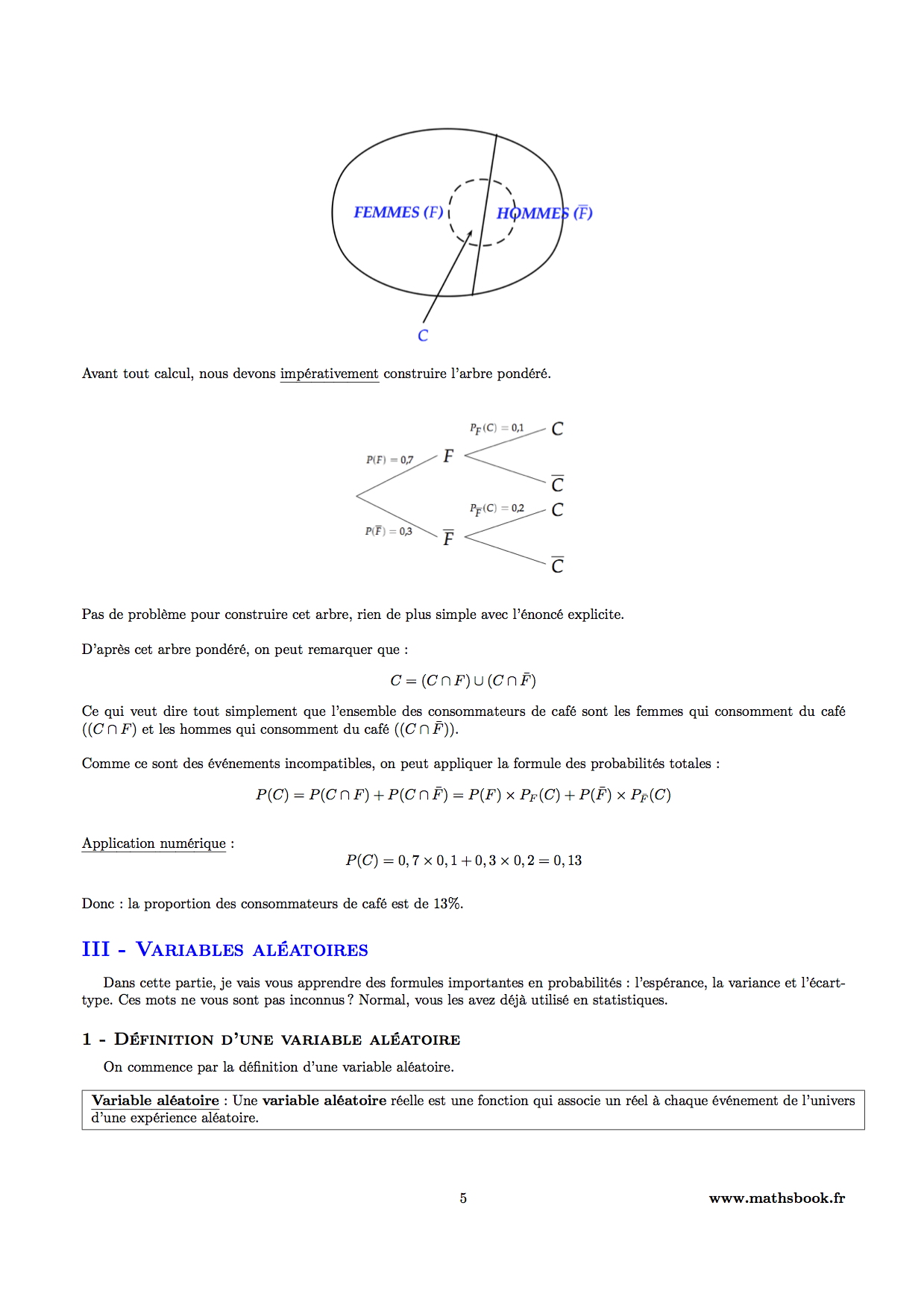 Probabilité : conditionnement : Cours PDF à imprimer | Maths terminale ES Probabilité : conditionnement : Cours PDF à imprimer | Maths terminale ES